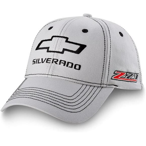 Accessories | Chevrolet Silverado Z71 Gray Hat Black Adjustable | Poshmark